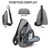 China Style Customized Tote Bag Unisex Nylon Sport Bag Waterproof Fanny Pack Messenger Chest Bag for sale