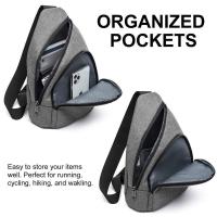 China Style Customized Tote Bag Unisex Nylon Sport Bag Waterproof Fanny Pack Messenger Chest Bag for sale