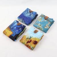 China Painting Reusable Shopping Shoulder Bag Ultra Slim Foldable Canvas Beach Bag for Women for sale