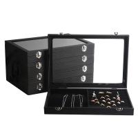 China Custom Logo Accepted PU Leather Jewelry Holder for Necklace Rings Earrings Storage for sale