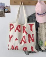 China Newest Fashinable Style Female One Shoulder Simple OEM Printing Shopping Bag for Women for sale
