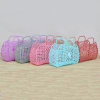 China Kids Beach Bag Reusable Gift Basket Open Closure Plastic Tote Bag for Girls and More for sale