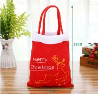 China Newest Fashinable Style Red Velvet Children's Christmas Backpacks for Packing Items for sale