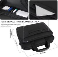 China Customized Soft Bag Men Messenger Bag for Business Office Lawyer Attache Case in Black for sale