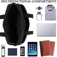China Customized Soft Bag Men Messenger Bag for Business Office Lawyer Attache Case in Black for sale
