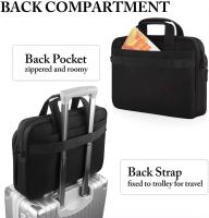 China Customized Soft Bag Men Messenger Bag for Business Office Lawyer Attache Case in Black for sale