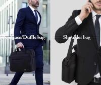 China Customized Soft Bag Men Messenger Bag for Business Office Lawyer Attache Case in Black for sale