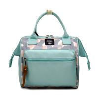 China Print Pattern Nylon Lightweight Outdoor Travel Diaper Backpack Large Waterproof Diaper Bag for sale