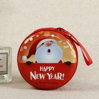 China Recycled Materials Used Cute Cartoon Round Coin Holder Case for Kids Mini Coin Purse for sale