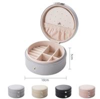 China Jewellery Case Velvet Travel Jewelry Box Organizer With Customized Color For Benefit for sale