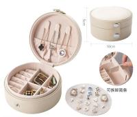 China Jewellery Case Velvet Travel Jewelry Box Organizer With Customized Color For Benefit for sale