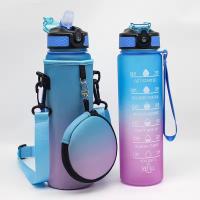 China Customized Logo Neoprene Water Bottle Cooler with Adjustable Shoulder Strap and Pouch for sale
