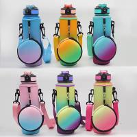 China Customized Logo Neoprene Water Bottle Cooler with Adjustable Shoulder Strap and Pouch for sale