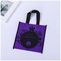 China Halloween Decorations Props Child Portable Pumpkin Cloth Candy Bag for Kids Party for sale