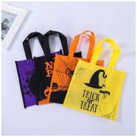 China Halloween Decorations Props Child Portable Pumpkin Cloth Candy Bag for Kids Party for sale