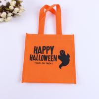 China Halloween Decorations Props Child Portable Pumpkin Cloth Candy Bag for Kids Party for sale