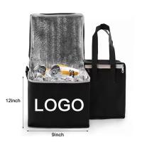 China Custom Logo Soft-loop Cooler Bag for Insulated Green Grocery Picnic Beer and More for sale