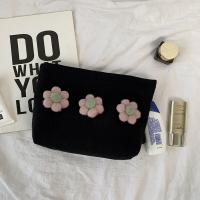 China Small Blank Zipper Cotton Canvas Cosmetic Make Up Bag With Logo for Customized Color for sale
