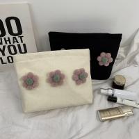 China Small Blank Zipper Cotton Canvas Cosmetic Make Up Bag With Logo for Customized Color for sale
