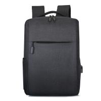 China Black Custom Logo Unisex Ergonomics Anti Theft Smart Nylon Laptop Backpacks with USB for sale