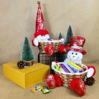 China Acceptable OEM/ODM Customized Christmas Desktop Decoration Candy Basket for Home Gift for sale