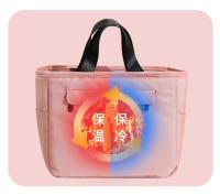 China Insulated High Class Custom Nylon Bento Bag with Waterproof Aluminum Film Interior for sale