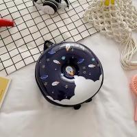 China Novelty Cute Book Bag 2024 Cartoon Backpack Donuts Rubber Shell Schoolbag for Daily Life for sale