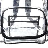 China Customized Heavy Duty Transparent PVC School Backpack Bag for Transparent School Bag for sale