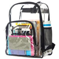 China Customized Heavy Duty Transparent PVC School Backpack Bag for Transparent School Bag for sale