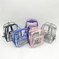 China Customized Heavy Duty Transparent PVC School Backpack Bag for Transparent School Bag for sale