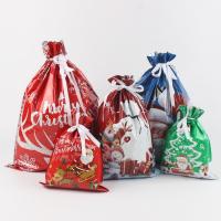 China Recycled Materials Custom Digital Printing Foil Plastic Christmas Gift Packaging Bags for sale