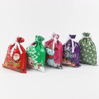 China Recycled Materials Custom Digital Printing Foil Plastic Christmas Gift Packaging Bags for sale