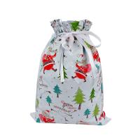 China Recycled Materials Custom Digital Printing Foil Plastic Christmas Gift Packaging Bags for sale