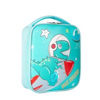 China Customized Color Cartoon Dinosaur Space Insulated Kids Lunch Box Bag with Insulation for sale