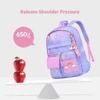 China Little Kids School Bag Large Capacity Colorful Pink Custom Logo Backpack for Children for sale