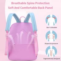 China Little Kids School Bag Large Capacity Colorful Pink Custom Logo Backpack for Children for sale