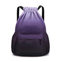 China Custom Color Printed Practical Lightweight Durable Waterproof Drawstring Gym Backpack for sale
