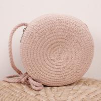 China Unisex Retro Trend Beach Bag Woven Straw Handbag for Large Capacity Cross-Body Bags for sale