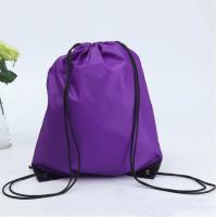 China Nylon Material Colorful Drawstring Backpack Bag With Printed Logo for Daily Life for sale