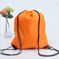 China Nylon Material Colorful Drawstring Backpack Bag With Printed Logo for Daily Life for sale