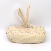 China Concise Style Ladies Cotton Rope Bag Ideal for Summer Fashion and Beach Getaways for sale