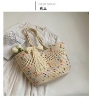 China Concise Style Ladies Cotton Rope Bag Ideal for Summer Fashion and Beach Getaways for sale