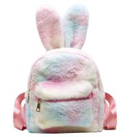 China Unisex Cute Cartoon Bunny School Backpack with Zipper Closure and Bunny Cartoon Print for sale