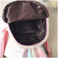 China Unisex Cute Cartoon Bunny School Backpack with Zipper Closure and Bunny Cartoon Print for sale