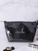China Travel-Friendly Waterproof Cosmetic Bag with Solid Pattern and Customized Color Options for sale