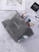 China Travel-Friendly Waterproof Cosmetic Bag with Solid Pattern and Customized Color Options for sale