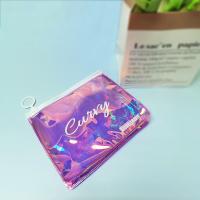China Custom Holographic TPU PVC Zipper Bag for Women Makeup Cosmetic Pouch Design for sale