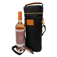 China Neoprene Insulated Wine Bottle Cooler Bag for Convenient Travel and Preservation for sale