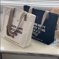 China Open Closure Fashion Style Customized Printing Canvas Shopping Bags Large Cotton Tote Bag for sale