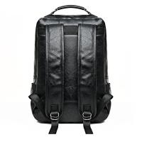 China Acceptable OEM/ODM PU Leather Men's Laptop Backpack with Interior Computer Interlayer for sale